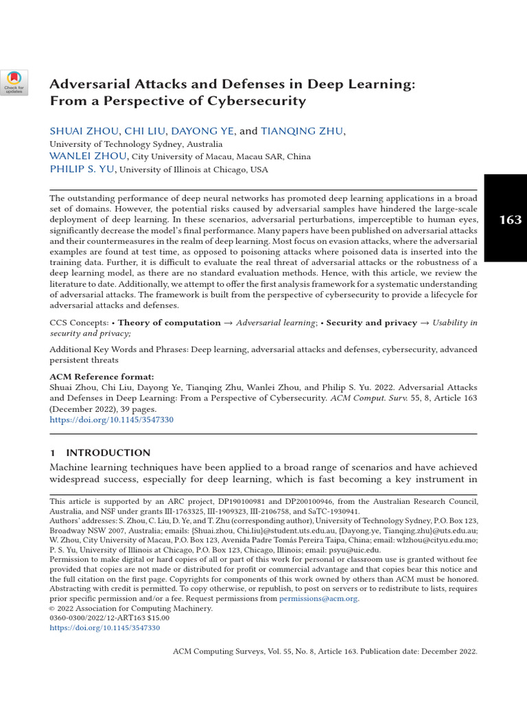 Adversarial Attacks and Defenses in Deep Learning | PDF | Deep Learning | Computer Security