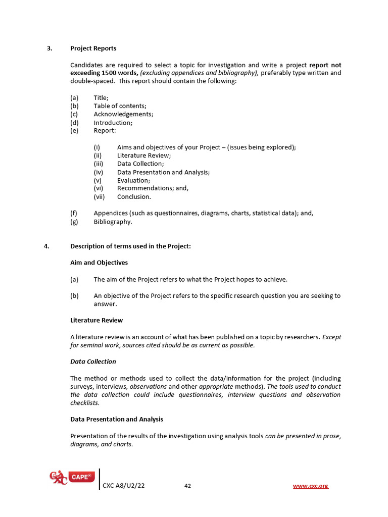 Student Project Report Guide | PDF | Inference | Analysis