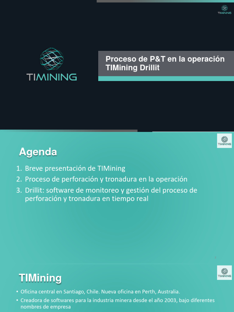 03.1 Presentaci N Drillit UChile | PDF | Planificación | Perforación