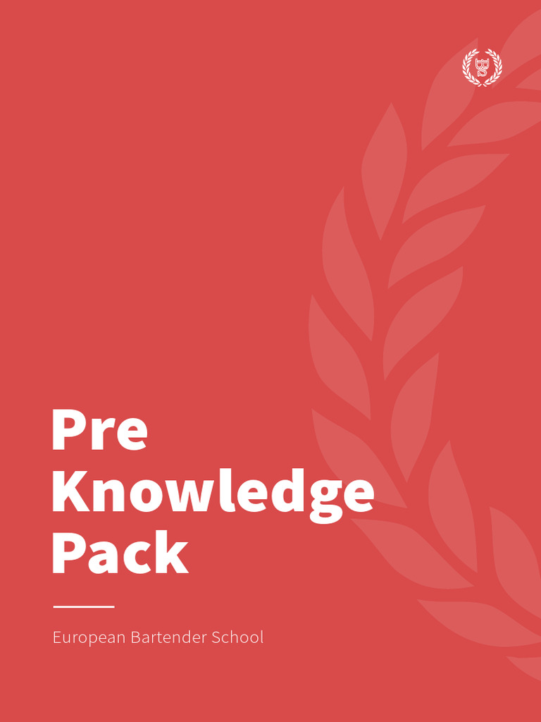 Na80PFcjTCHP2QynwNVj Pre Knowledge Pack BBC ENG | PDF | Gin | Bartender