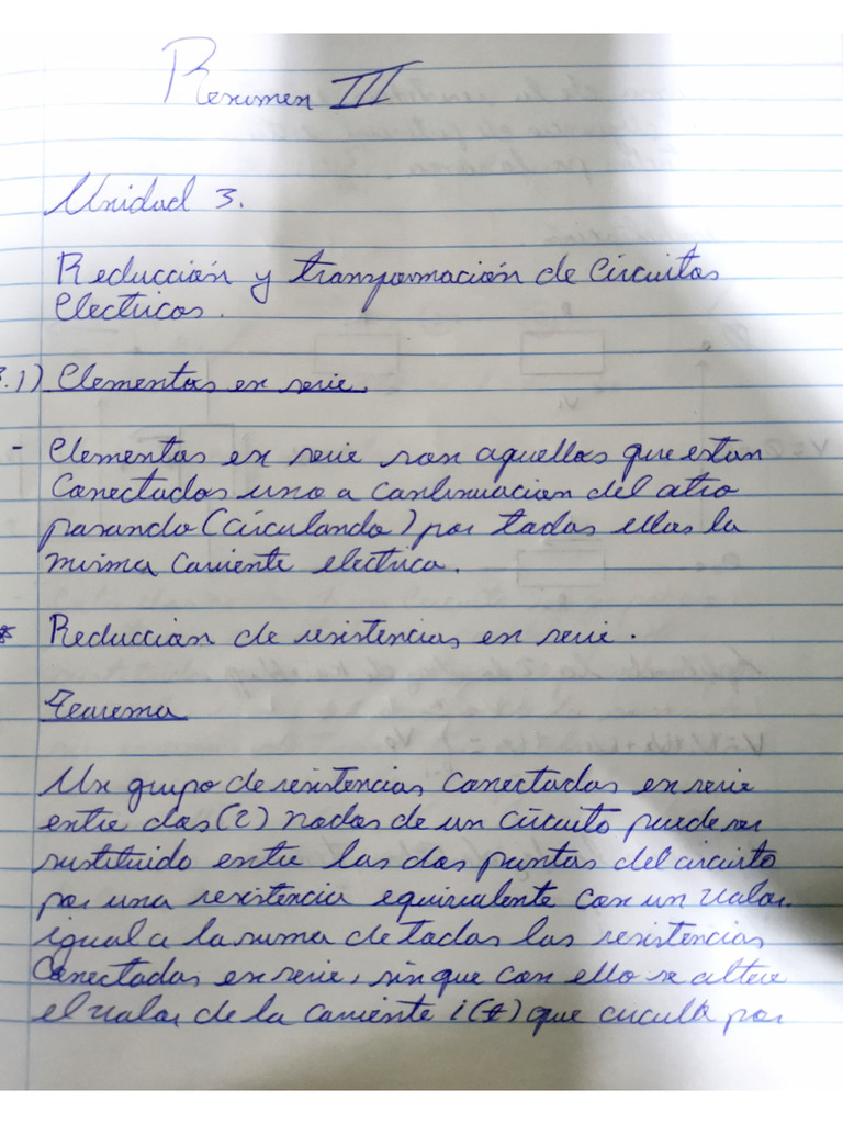 Resumen 3 Electricidad | PDF