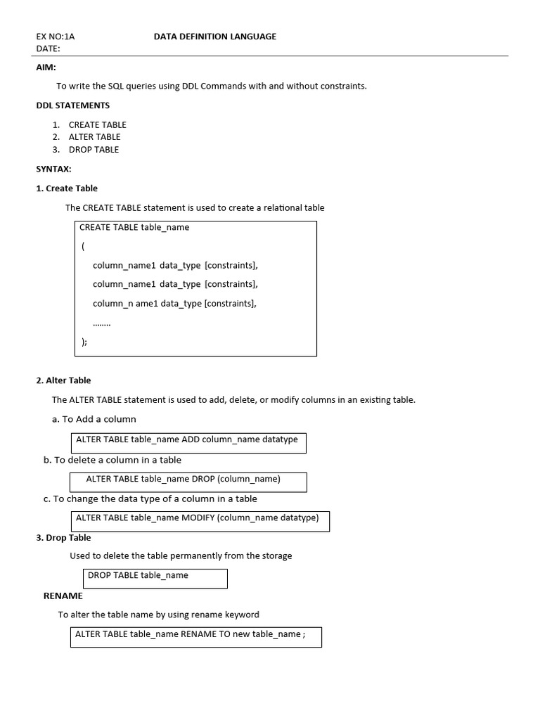 Rdbms Writing and Print | Download Free PDF | Relational Database | Information Technology ...