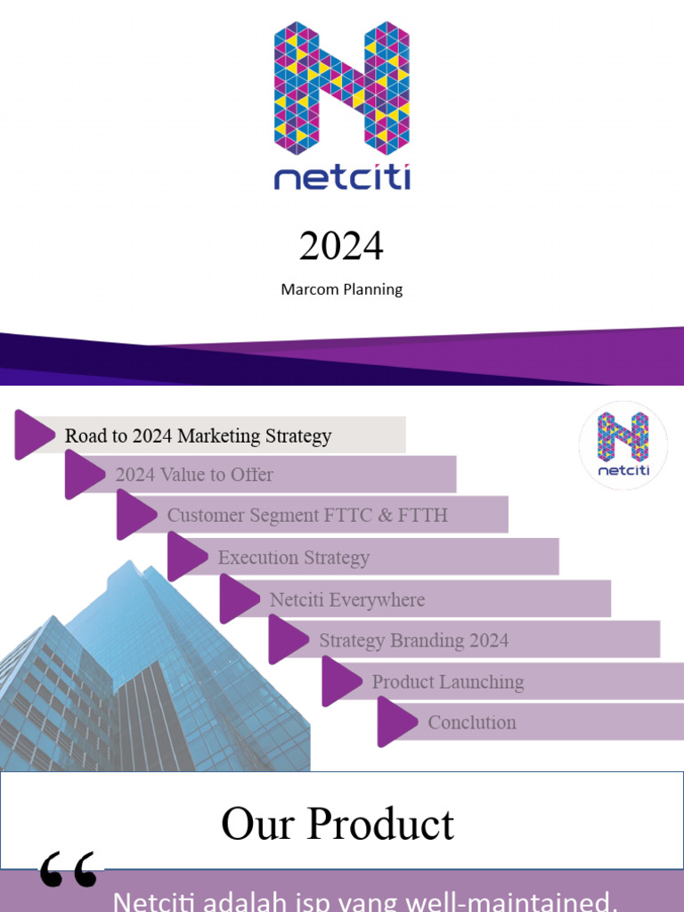 Strategi Pemasaran Netciti 2024 | PDF