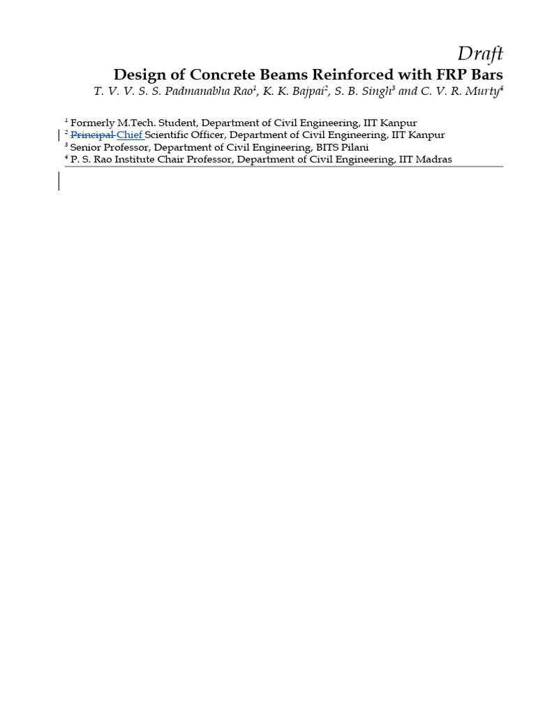 FRP-Reinforced Concrete Beam Design | PDF | Reinforced Concrete ...