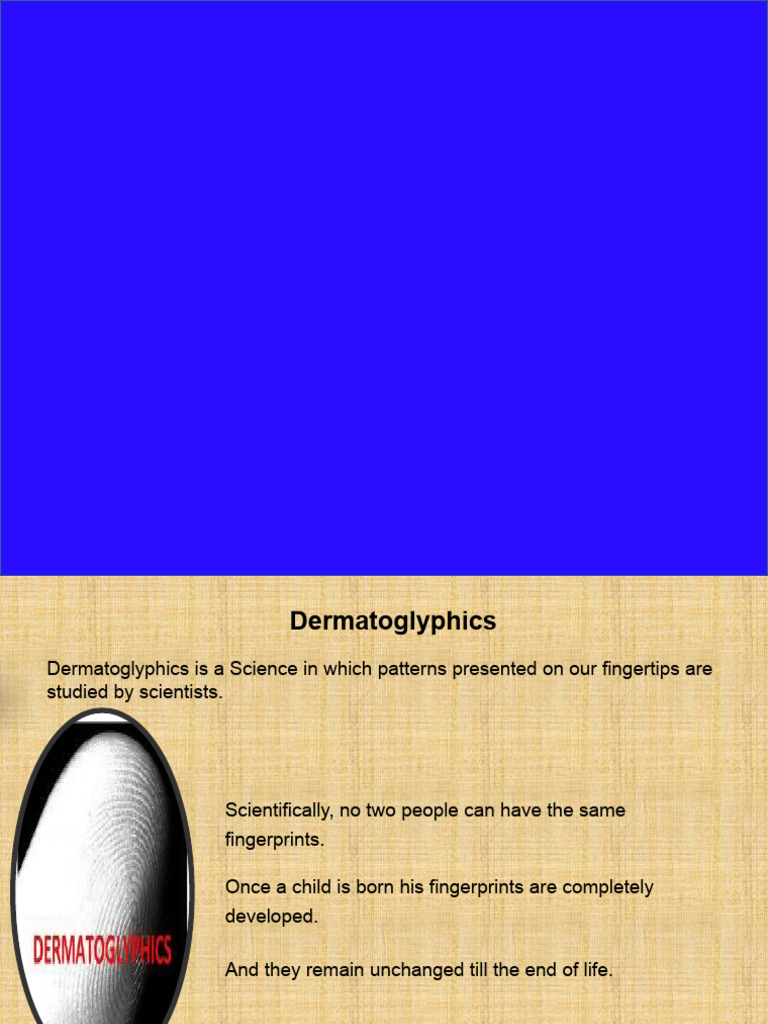 DMIT Advance Version | PDF | Intelligence | Fingerprint