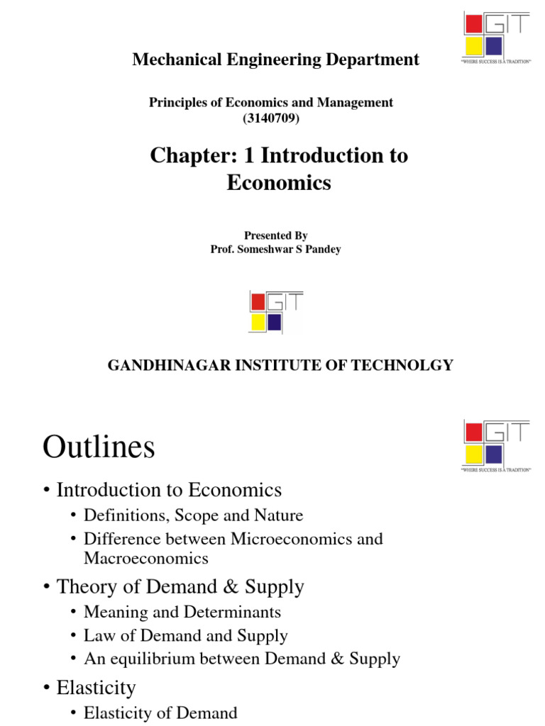 PEM Unit-1 | PDF | Elasticity (Economics) | Demand