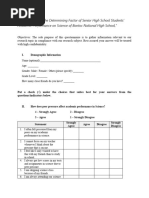 Questionnaire Peer Pressure | PDF | Questionnaire | Test (Assessment)