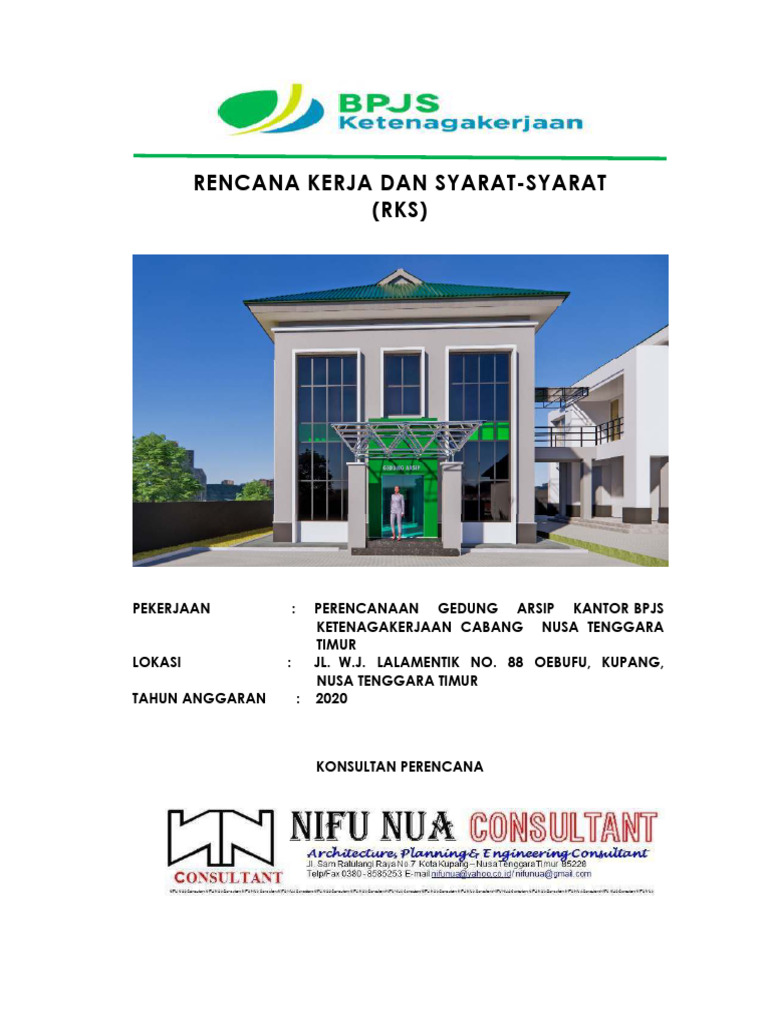 Rks Gedung Arsip Final | PDF
