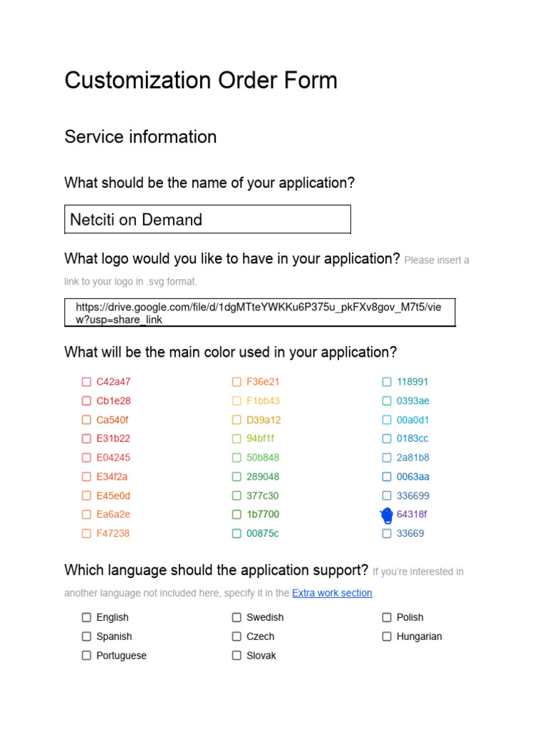Netciti Customization Order ENG Version Marketing Edit | PDF | World ...