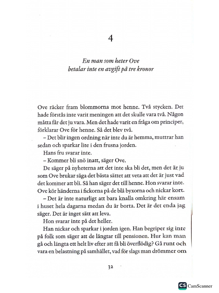 En Man Som Heter Ove - K4 | PDF
