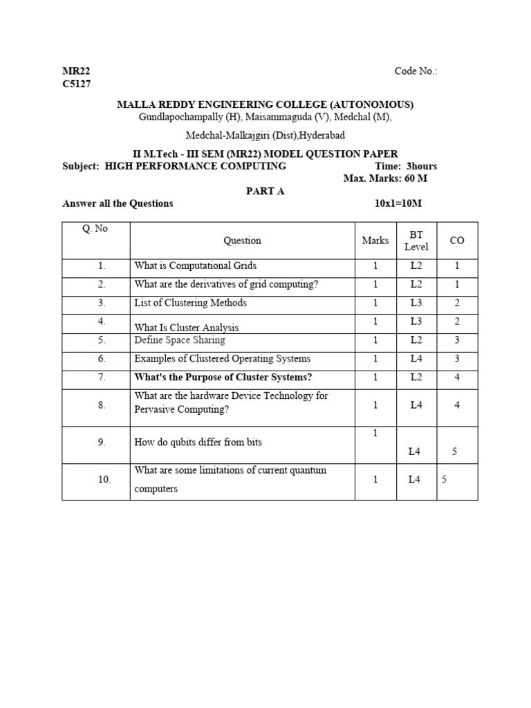 HPC - Model - Paper | PDF | Computing | Computer Cluster