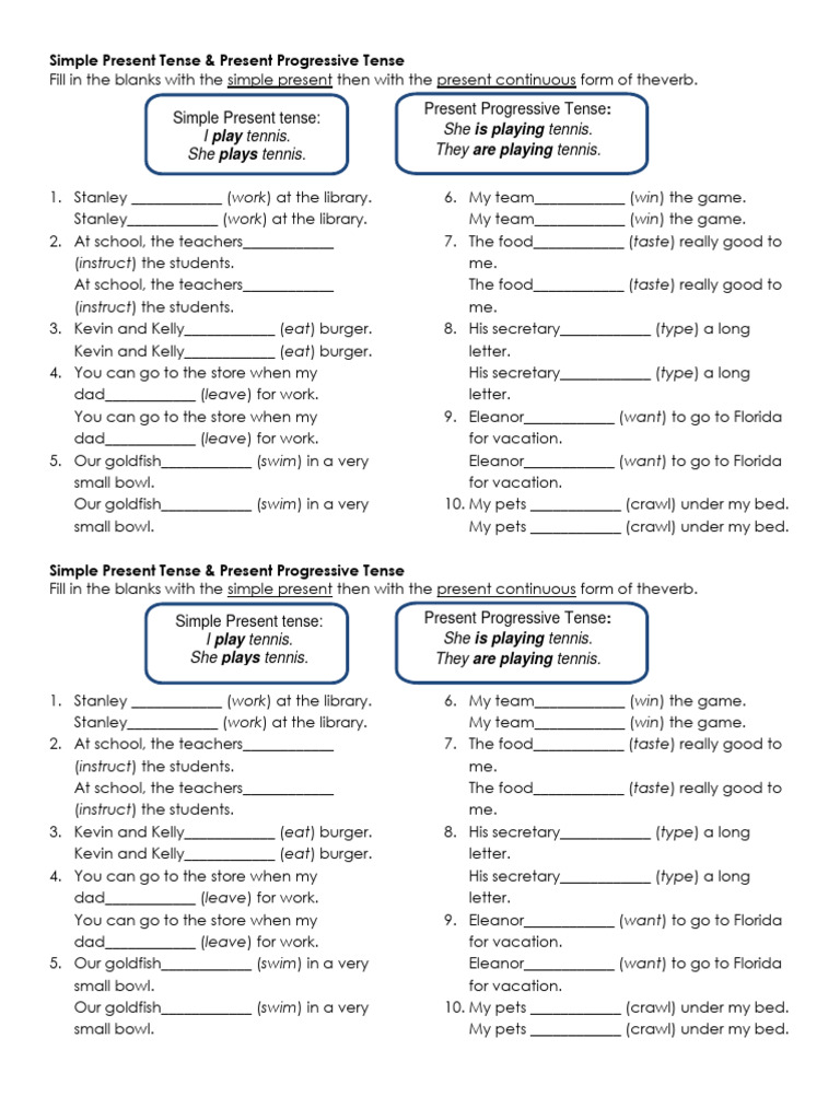 English 4 - Present Progressive Tense | PDF | Grammar | Language Mechanics