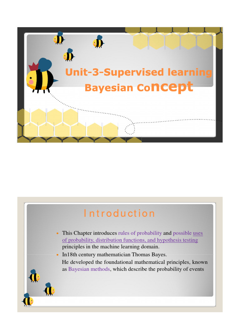 ML Unit 3 Part 1 | PDF | Statistical Classification | Bayesian Inference