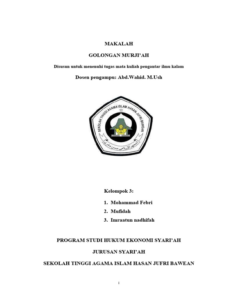 Memahami Golongan Murji’ah | PDF