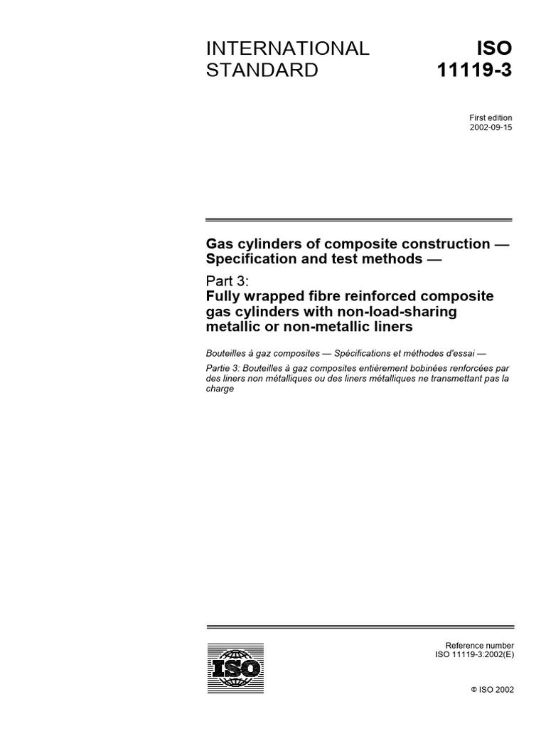 TD-036 Iso 11119-3 - 2002 | PDF | Composite Material | Fiberglass