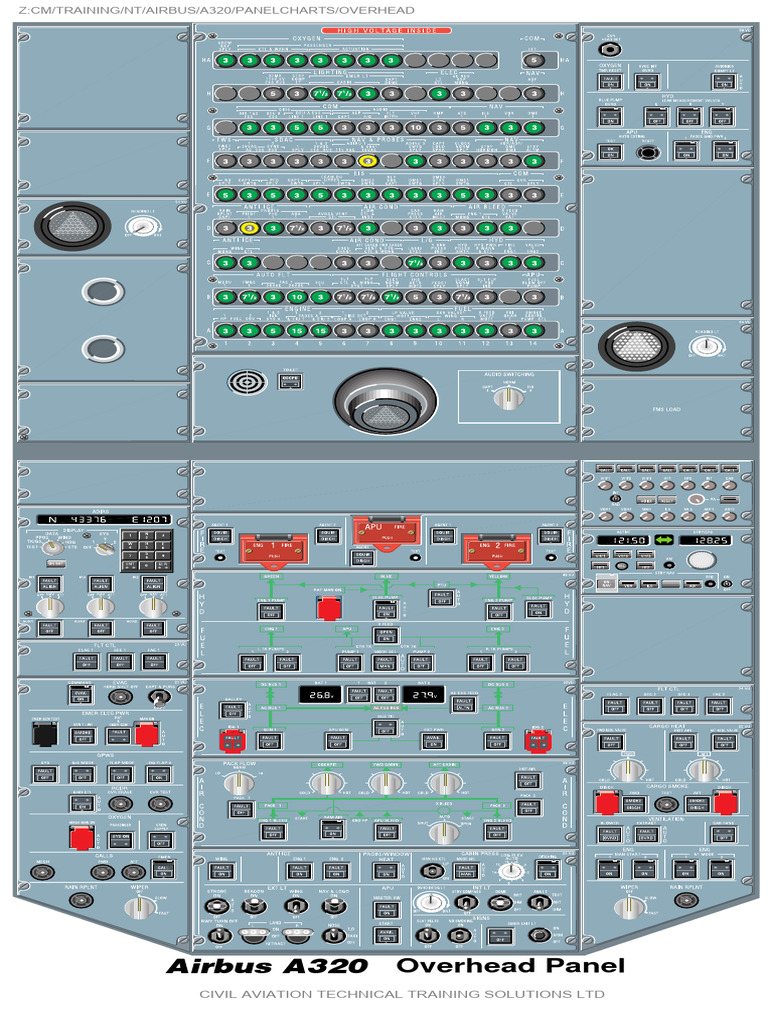 Airbus A320 Overhead Panel Guide | PDF