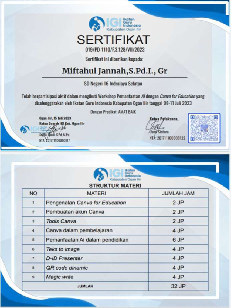 Sertifikat Igi | PDF