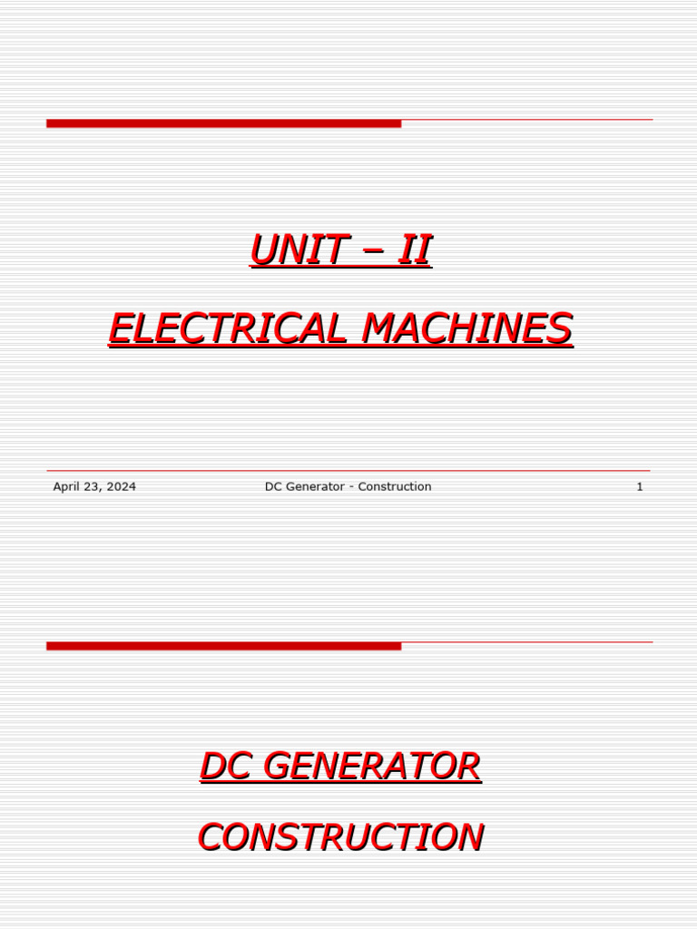 DC Generator - Construction & Types | PDF | Electric Generator ...