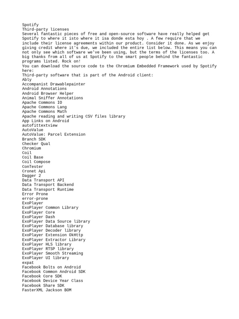 Spotify | PDF | License | Derivative Work