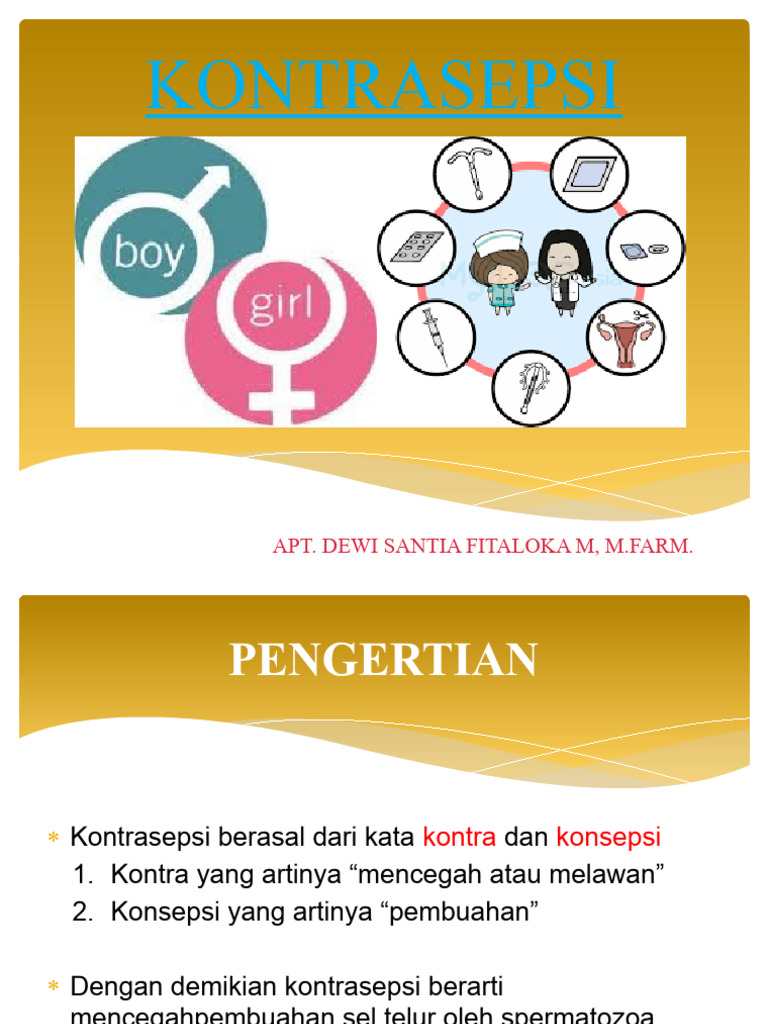 Panduan Lengkap Kontrasepsi dan Metodenya | PDF | Pengembangan Diri ...