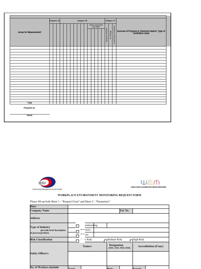 Wem Client Request Form V.3 | PDF | Safety | Engineering