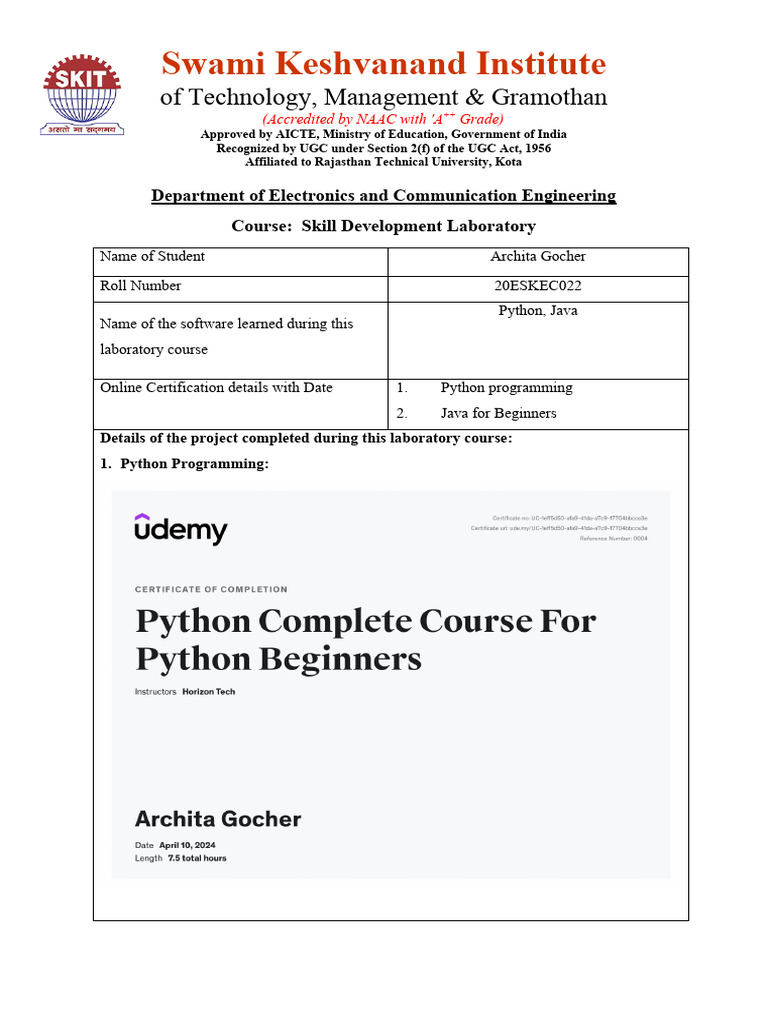 Skill Development Lab | PDF | Class (Computer Programming) | Inheritance (Object Oriented ...