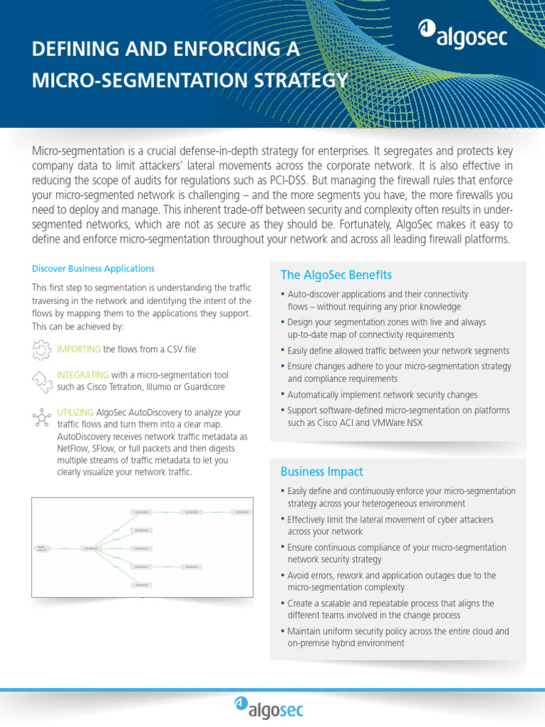 Micro Segmentation Solution Brief | PDF | Image Segmentation | Cloud ...