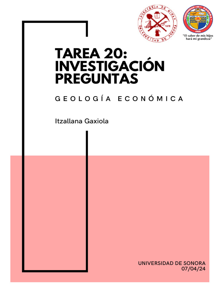 Geología Económica y Recursos Naturales | PDF | Minería | Entorno natural