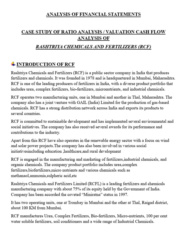 Rashtriya Chemicals and Fertilizers RCF | PDF | Expense | Income