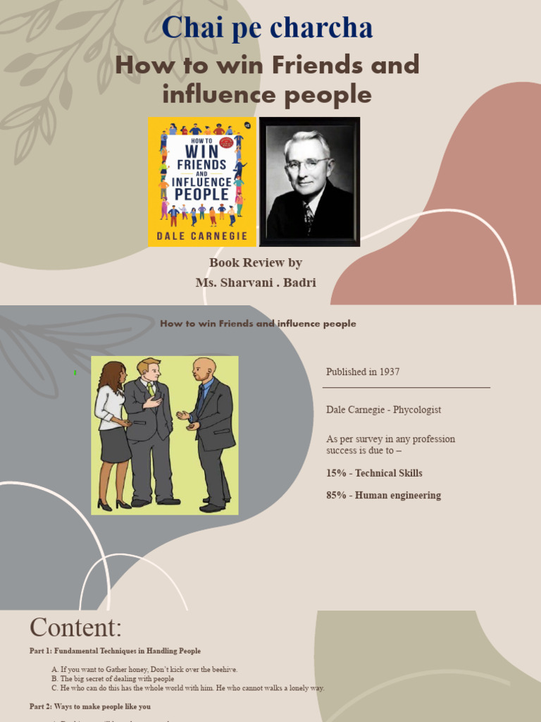 Book Review: Winning Friends & Influence | PDF | Self-Improvement
