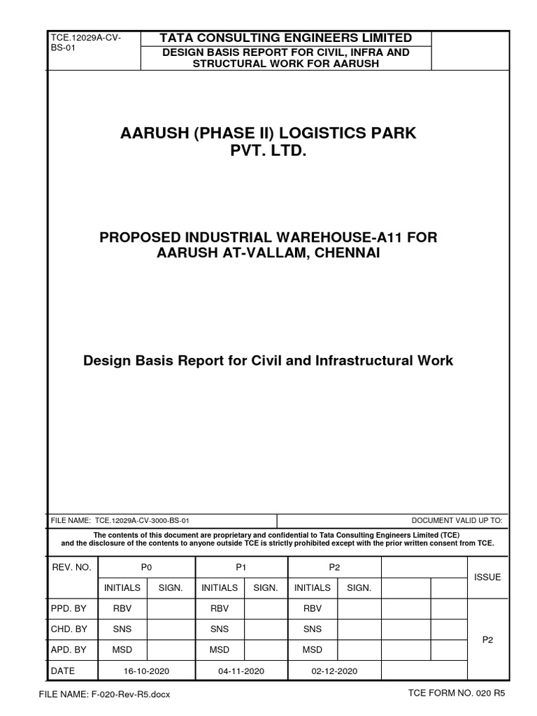 TCE.12029A CV 3000 BS 01 Rev P2 | PDF | Concrete | Reinforced Concrete