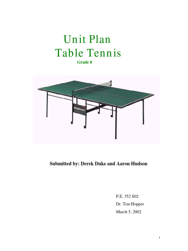 Table Tennis 8 Derek Aaron | PDF | Table Tennis