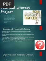 Financial Literacy Presentation | PDF | Financial Literacy | Literacy