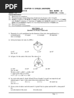 CBSE Class 9 Mathematics Worksheet - Circles | PDF | Circle | Perpendicular