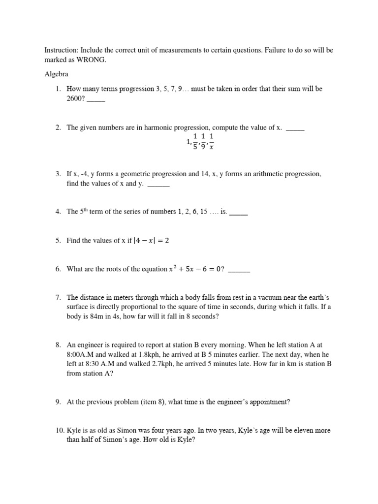 Mathematics Practice Questions and Answers | PDF | Area | Triangle