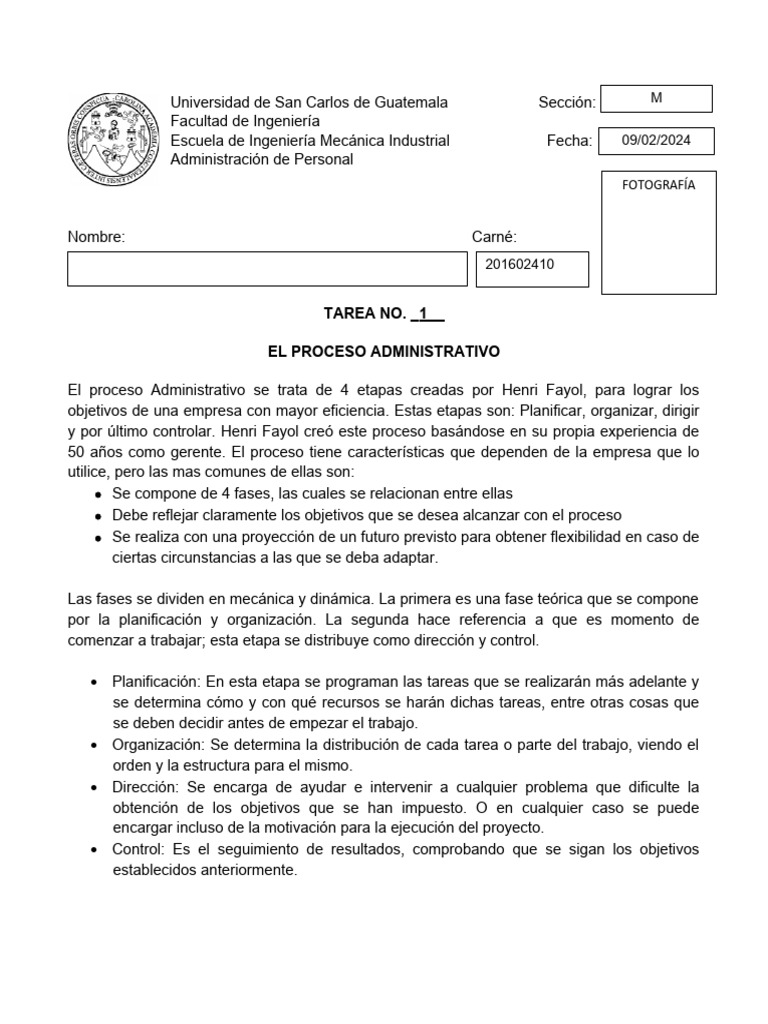 Proceso Admin | PDF | Planificación | Business