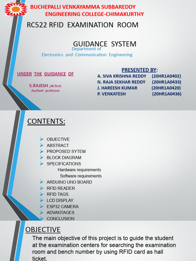 FINAL ppt rfid | PDF | Radio Frequency Identification | Arduino