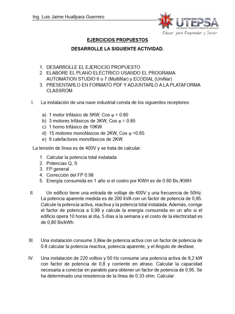 Tarea 2 - Energia Consumida-Fp | PDF | Energia electrica | Ingenieria Eléctrica