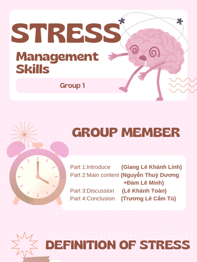 FDSSK001 Group 1 Stress Management Skills | PDF | Stress (Biology) | Anxiety