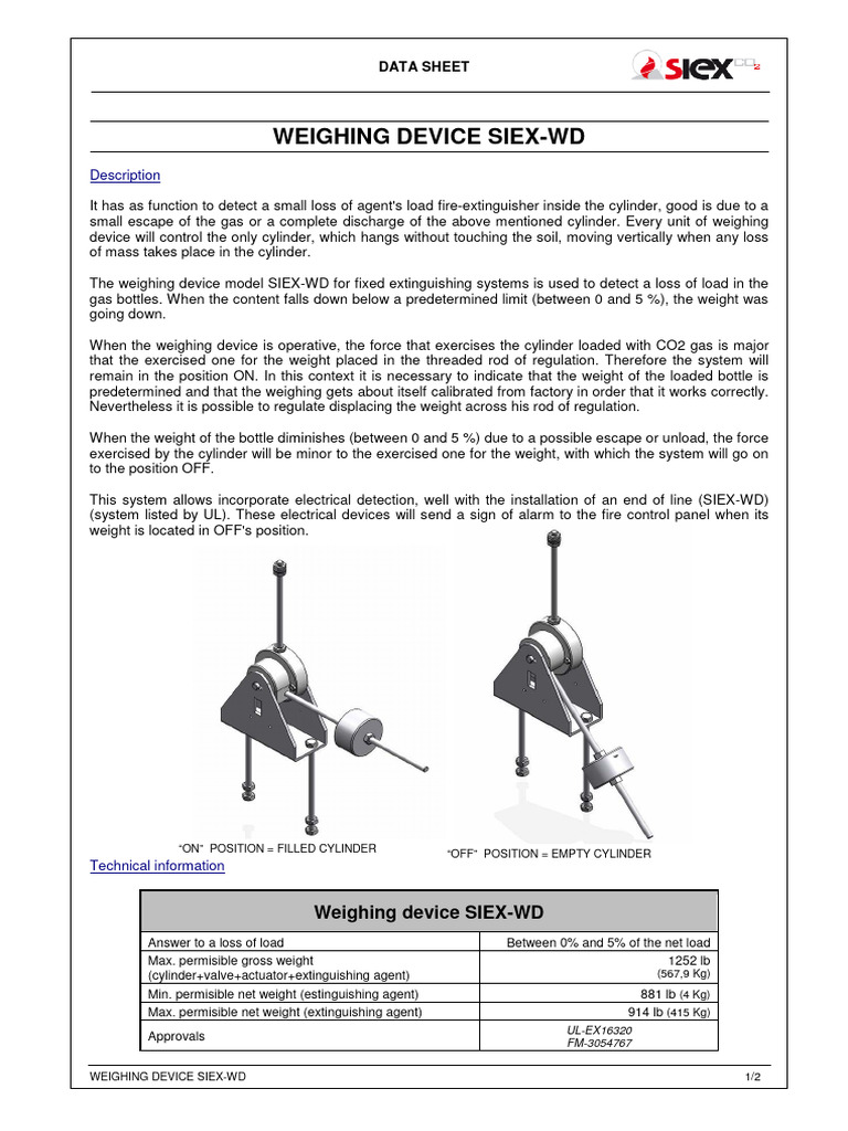 Weighing Device SIEX-WD - Rv02 | PDF | Switch | Weight