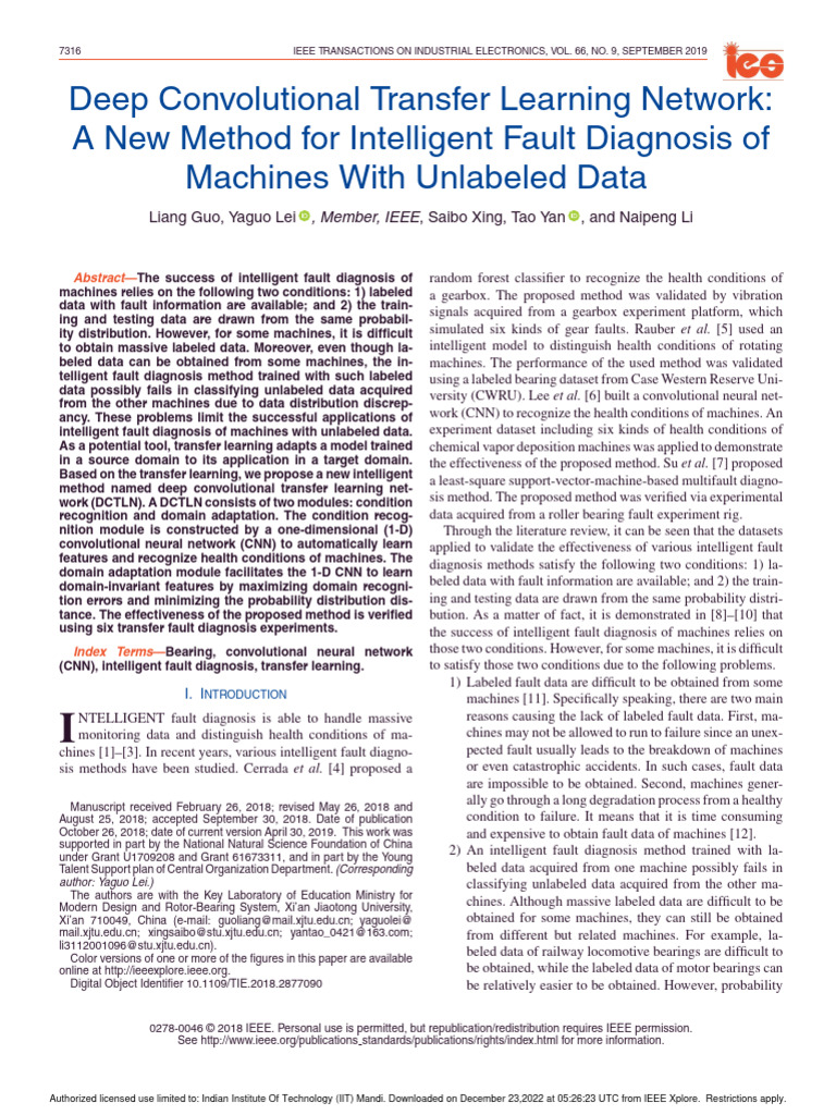Deep Convolutional Transfer Learning Network A New Method For ... Deep Convolutional Transfer Learning Network A New Method For ...