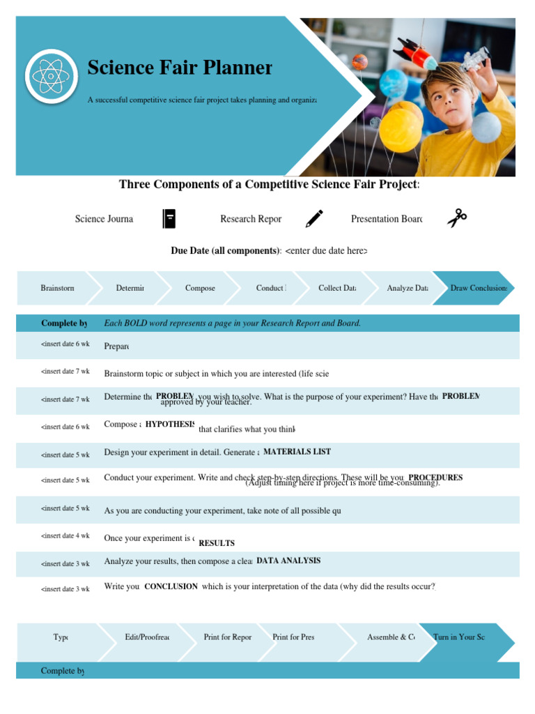 Science Fair Planner | Download Free PDF | Experiment | Science