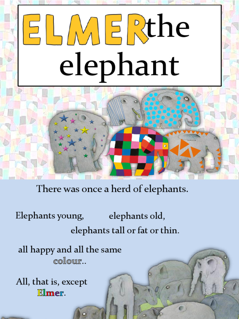 Elmer the Patchwork Elephant Tale | PDF