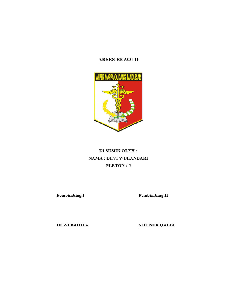 Abses Bezold: Komplikasi Mastoiditis | PDF
