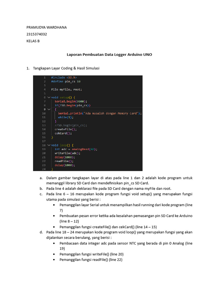 032 - Pramudya Wardhana - Data Logger | PDF