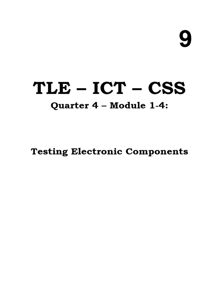 TLE ICT CSS G9 Q4 - TEC Week1 4 - Activities - 084248 | PDF | Teaching Methods & Materials ...