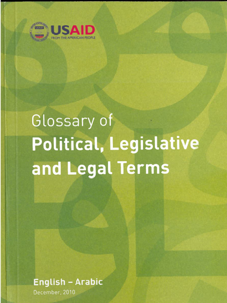 Glossaryof Political Legislative and Legal Terms | PDF | Separation Of ...