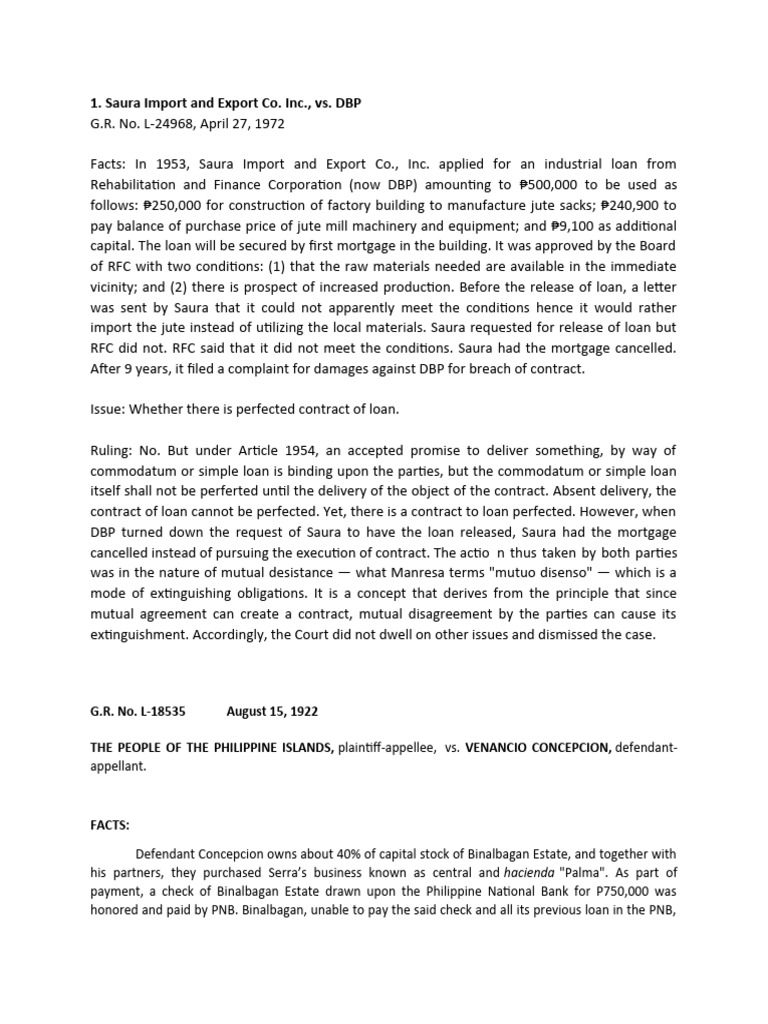 Credit Trans Digest | PDF | Foreclosure | Interest