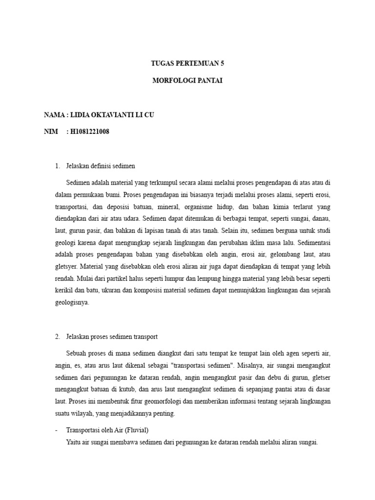 Morfologi Pantai | PDF