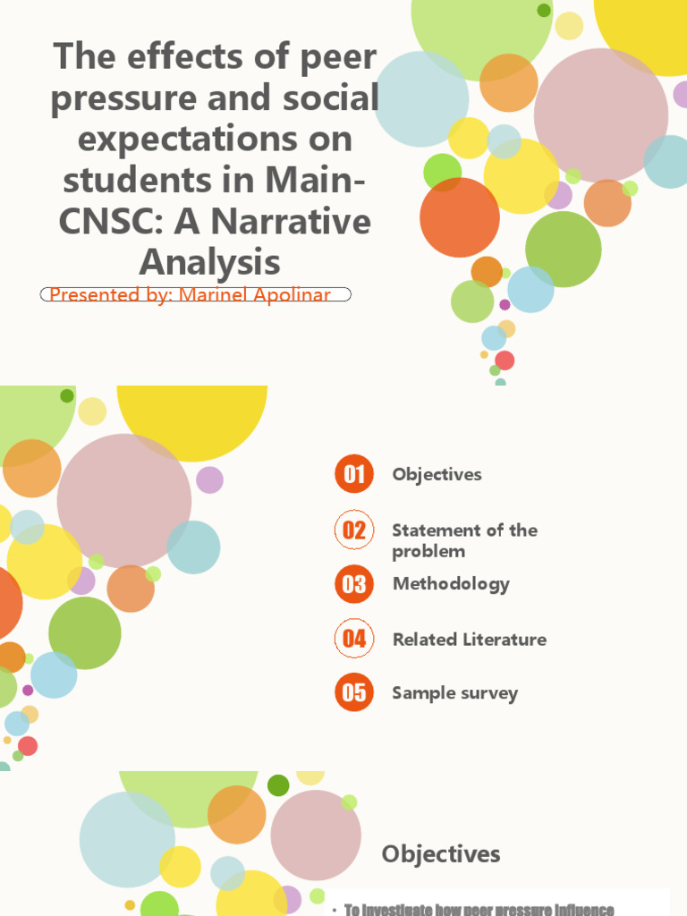 Peer Pressure Effects on CNSC Students | PDF | Qualitative Research | Adolescence